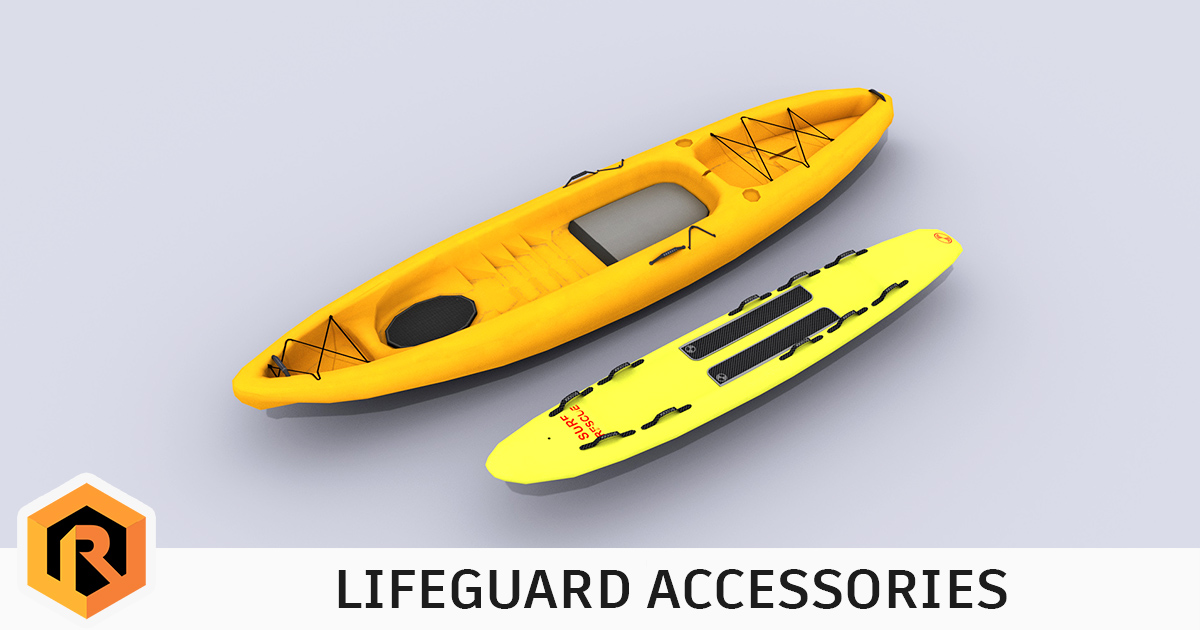 Lifeguard Accessories | 3D Props | Unity Asset Store