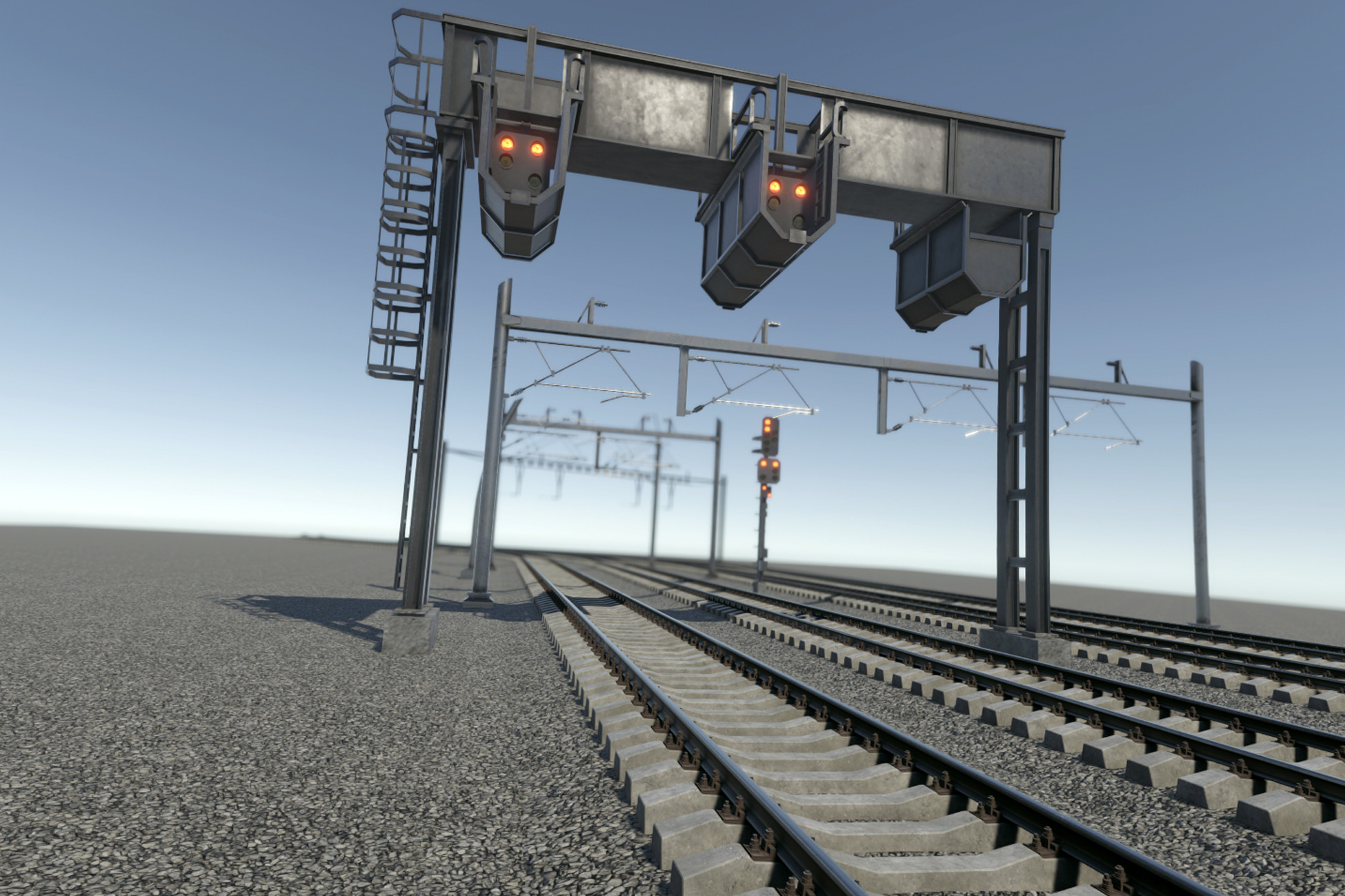 Train Power Lines and Signals | 3D Roadways | Unity Asset Store