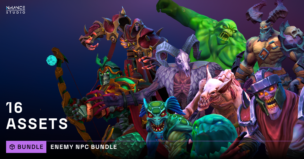 Stylized Fantasy Enemy NPC Bundle | 3D Characters | Unity Asset Store
