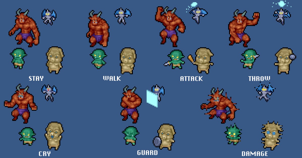 ISOMETRIC_Monsters | 2D Characters | Unity Asset Store
