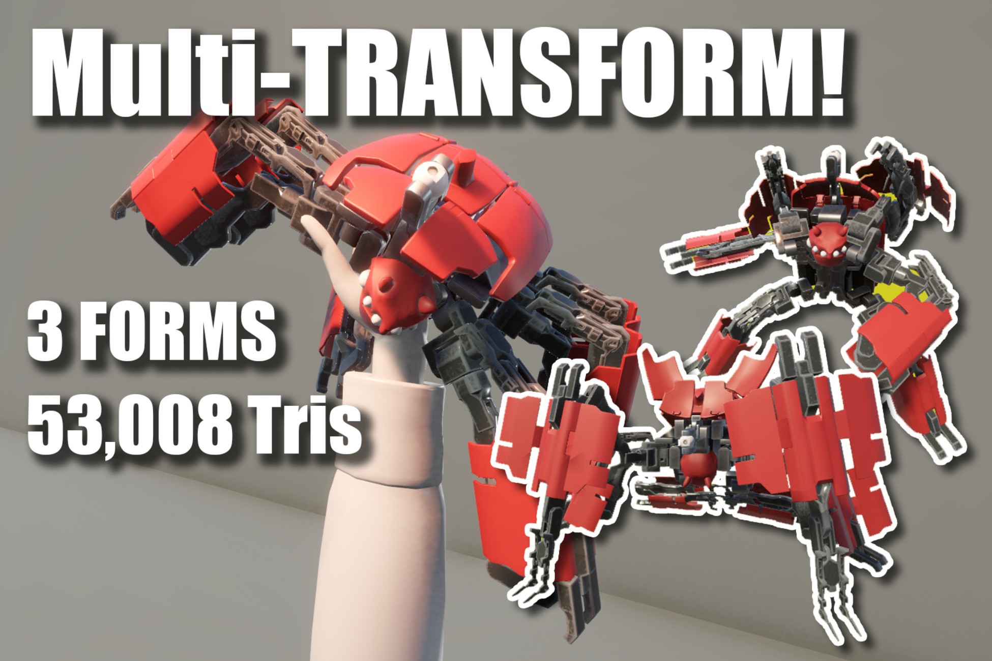 Multi-TRANSFORM!: SPIDERBOT | 3D Robots | Unity Asset Store