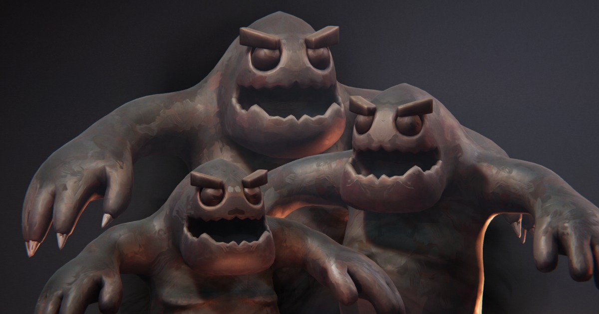 Shadow Creature Family - 3 Characters + Animations | 3D Animals | Unity ...