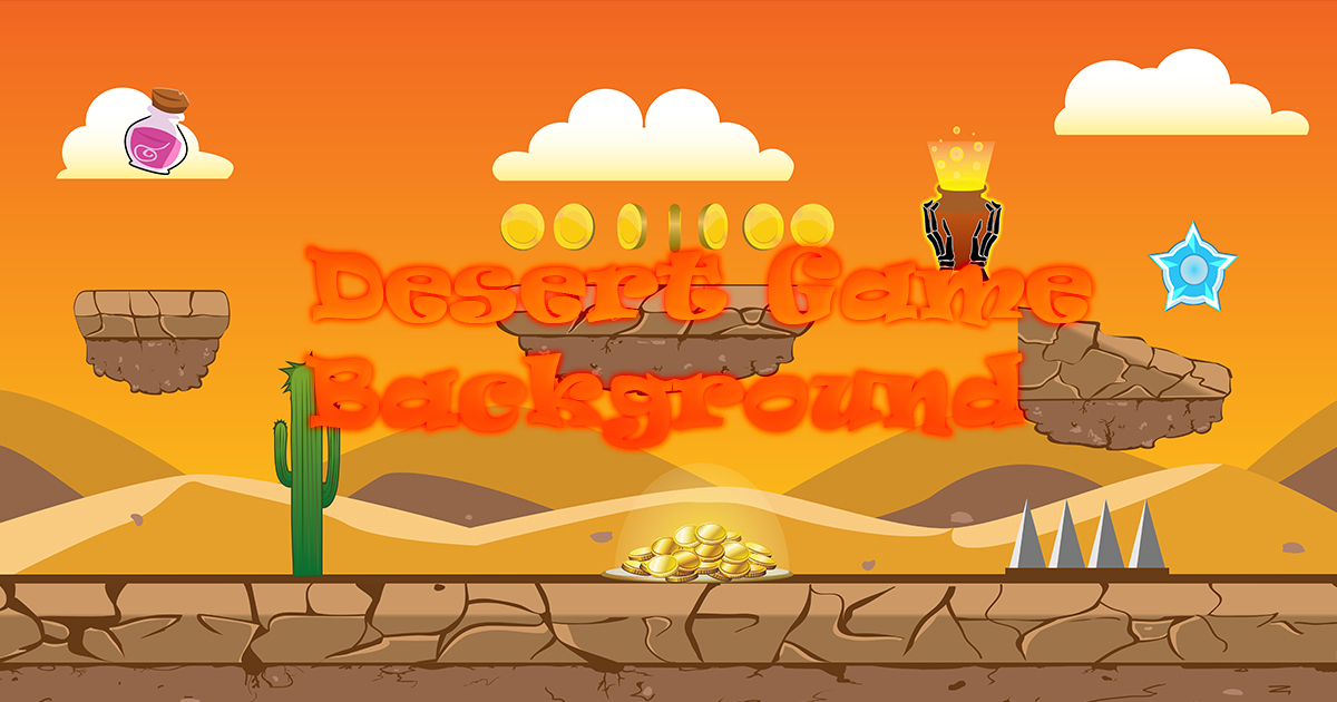 Desert Game Background | 2D Environments | Unity Asset Store