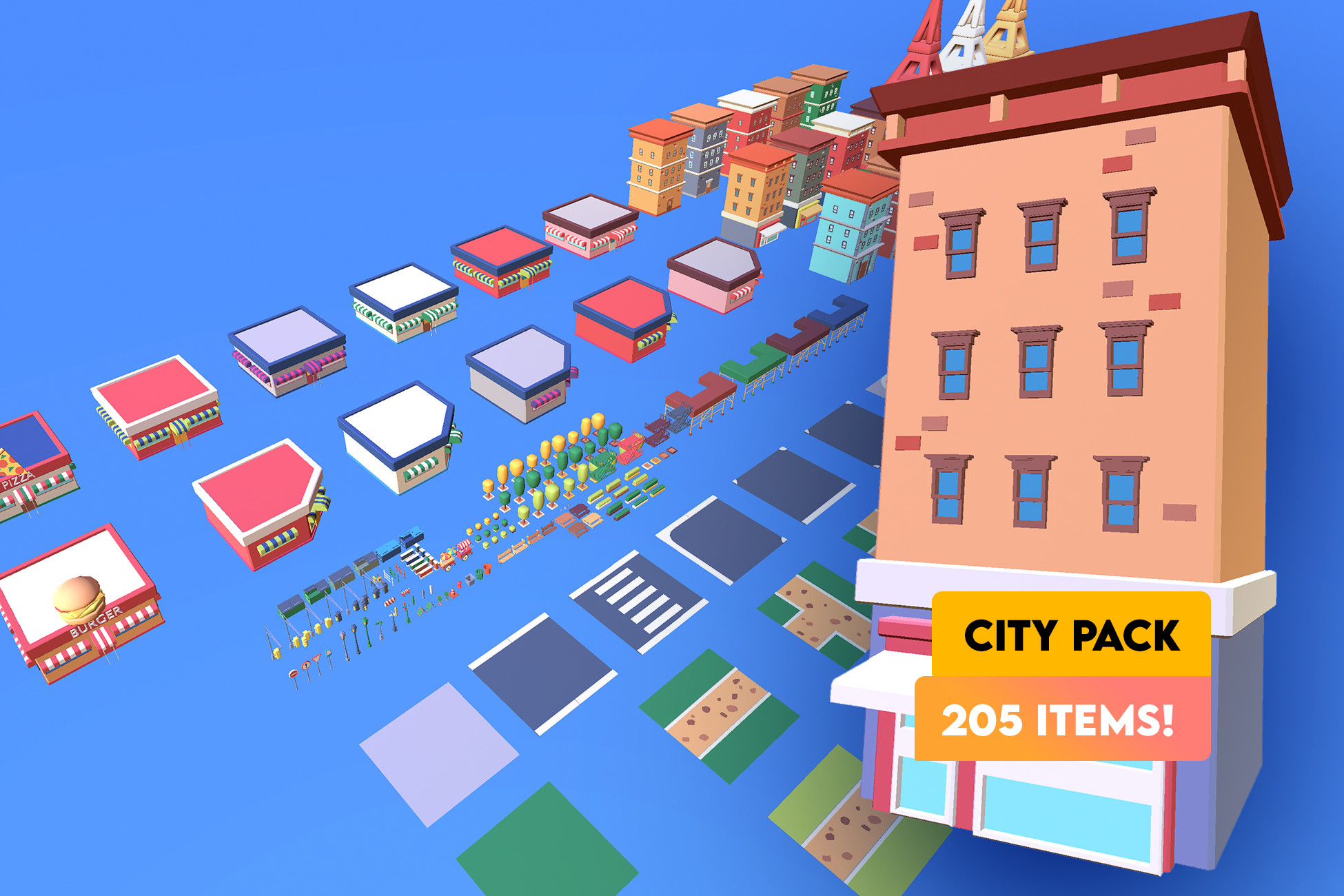 205 City Pack! | 3D Environments | Unity Asset Store