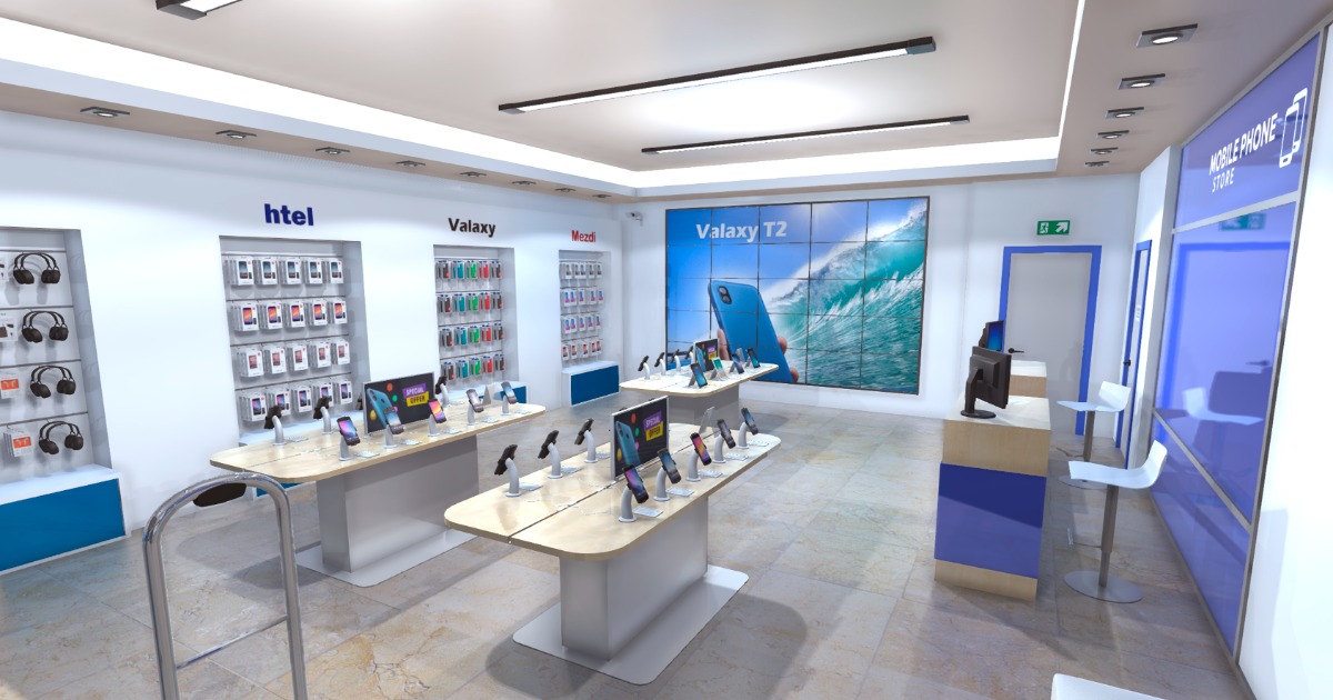 Mobile store | 3D Interior | Unity Asset Store