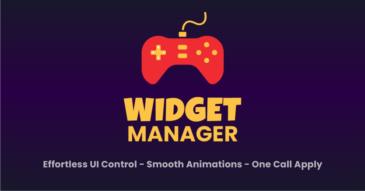Widget (UI) Manager | GUI Tools | Unity Asset Store