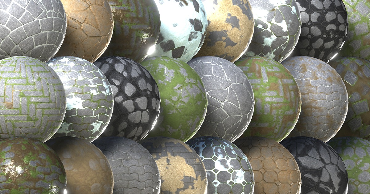 75+ Cobblestone Ground Materials & Substances | 2D Textures & Materials ...