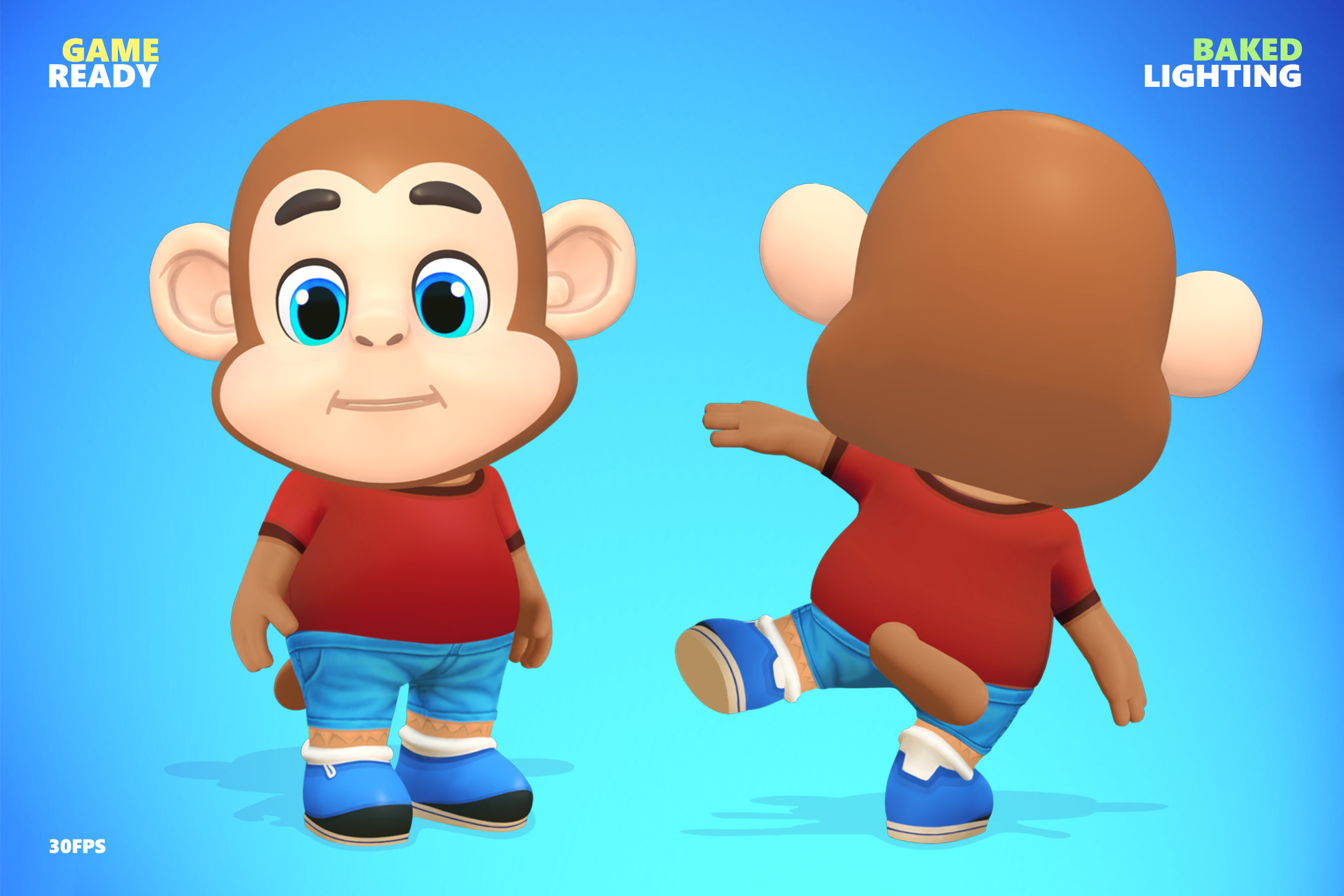 Monkey Chimp Primate Animated | 角色 | Unity Asset Store