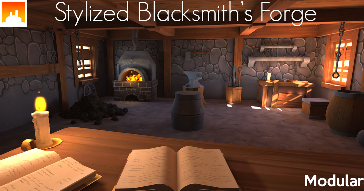 Stylized Blacksmith's House | 3D Fantasy | Unity Asset Store