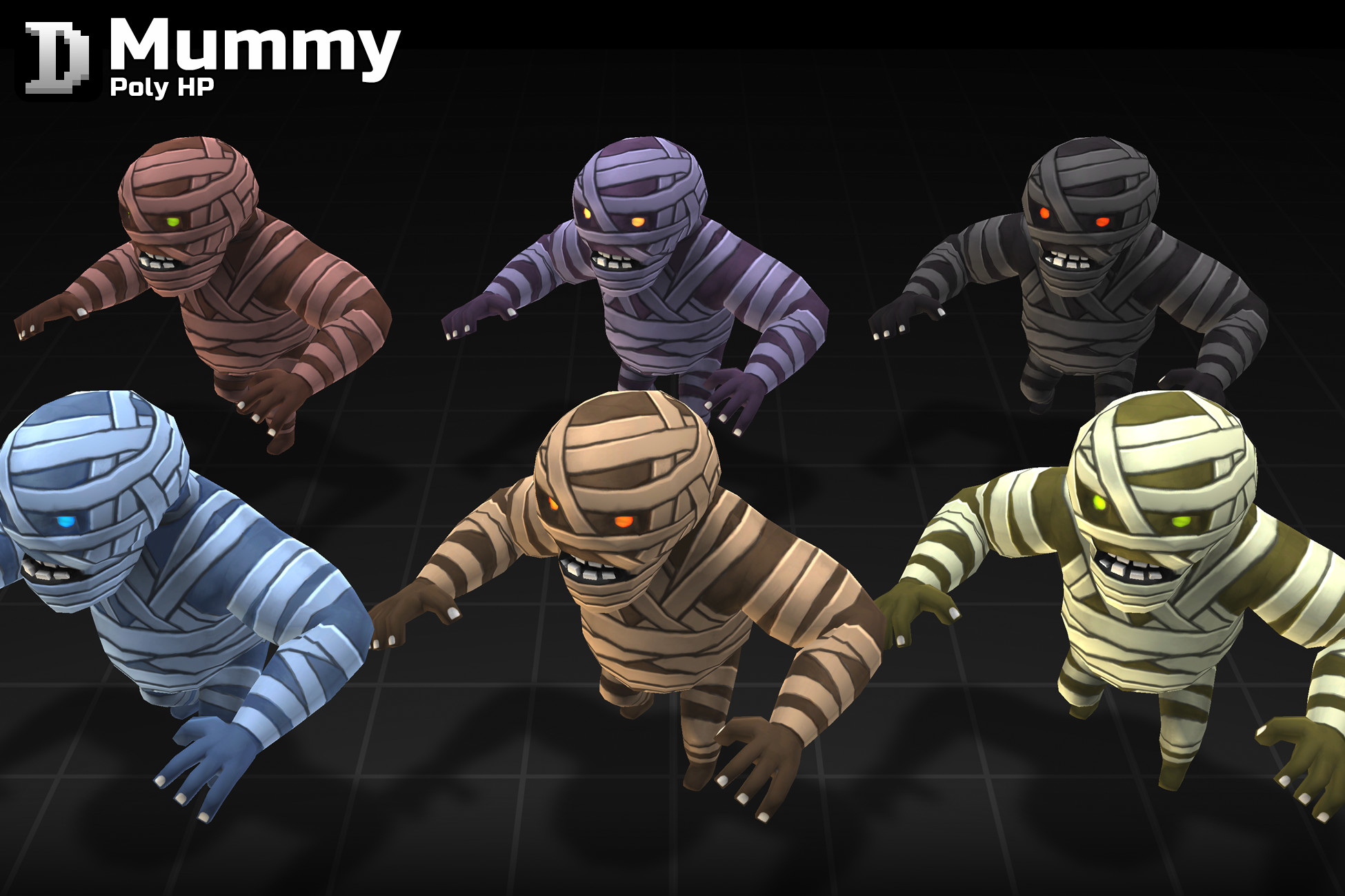 Poly HP - Mummy | 3D Creatures | Unity Asset Store