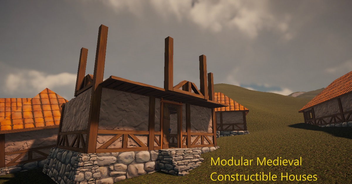 Animated Modular Medieval Buildings | 3D Fantasy | Unity Asset Store