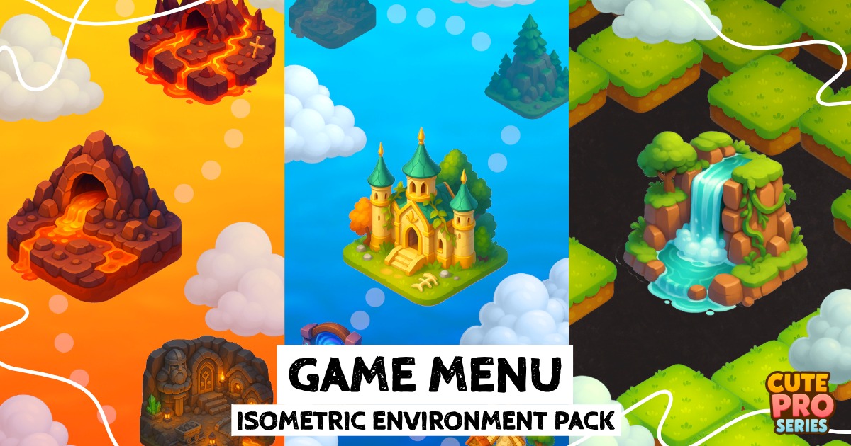 Game Menu UI Isometric Environment Pack 01 | 2D Icons | Unity Asset Store