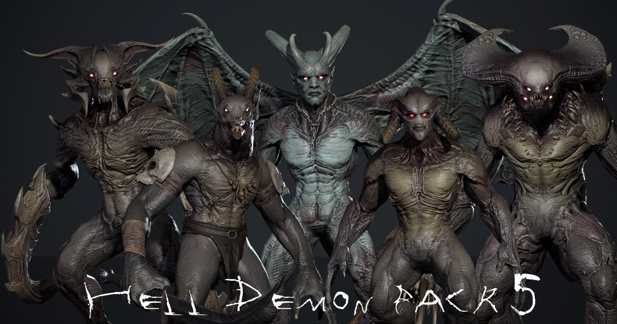 Hell Demon Pack_5 | 3D Creatures | Unity Asset Store