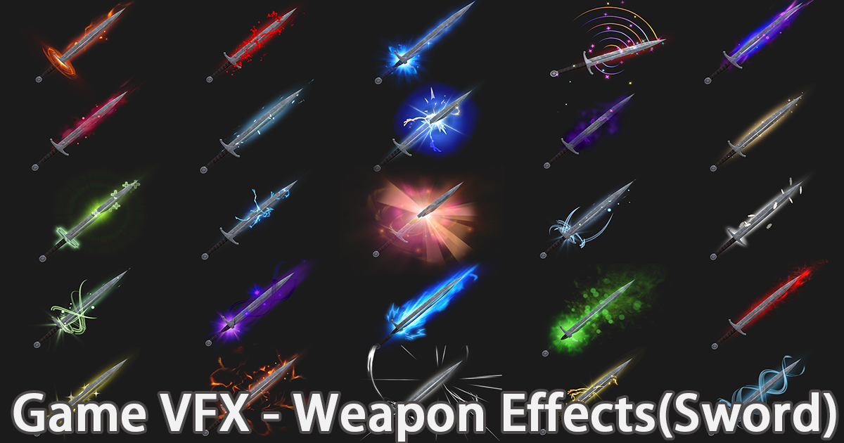 Game VFX - Weapon Effects(Sword) | VFX Particles | Unity Asset Store