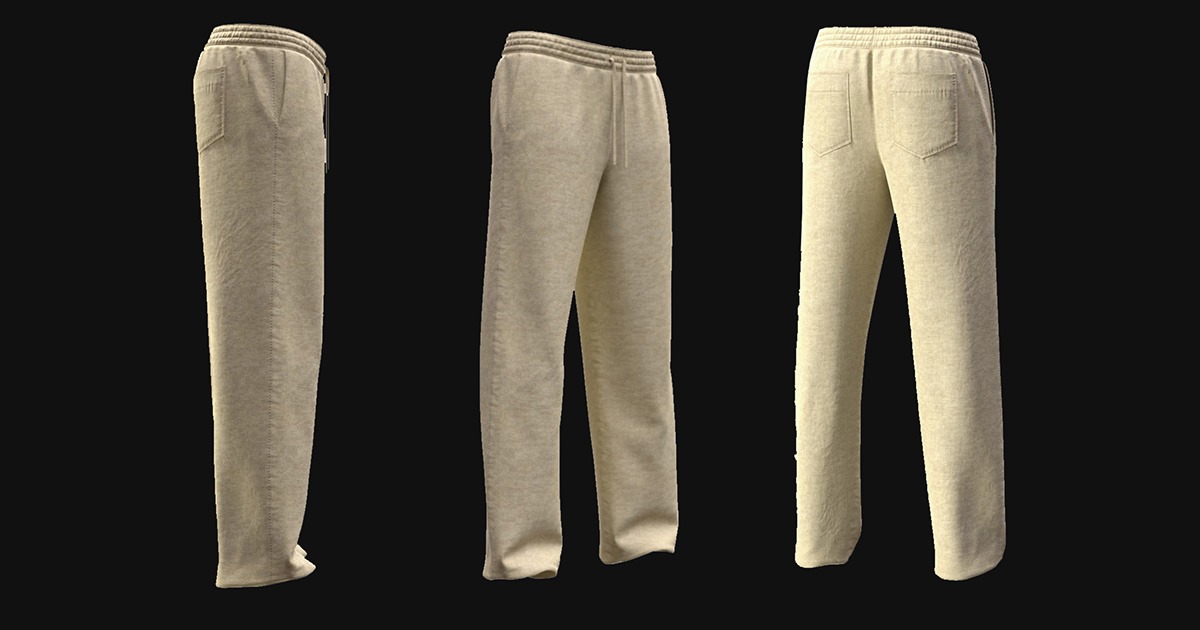 1 Pants - Male/Female - Rigged Humanoid Skeleton | 3D Characters ...