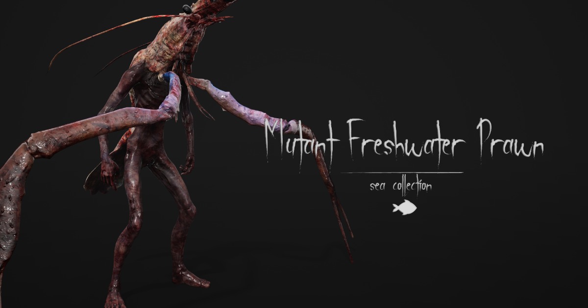 Mutant Freshwater Prawn - Horror Sea Creatures Collection | Characters ...
