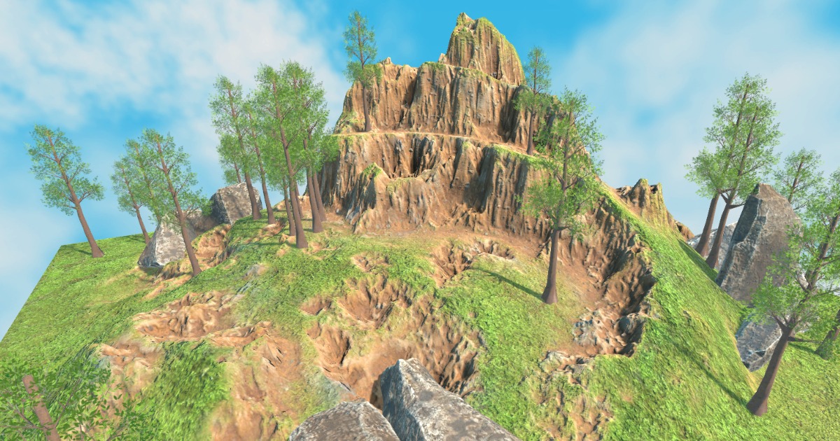 Mountain Terrain, Rocks and Tree | 3D Landscapes | Unity Asset Store