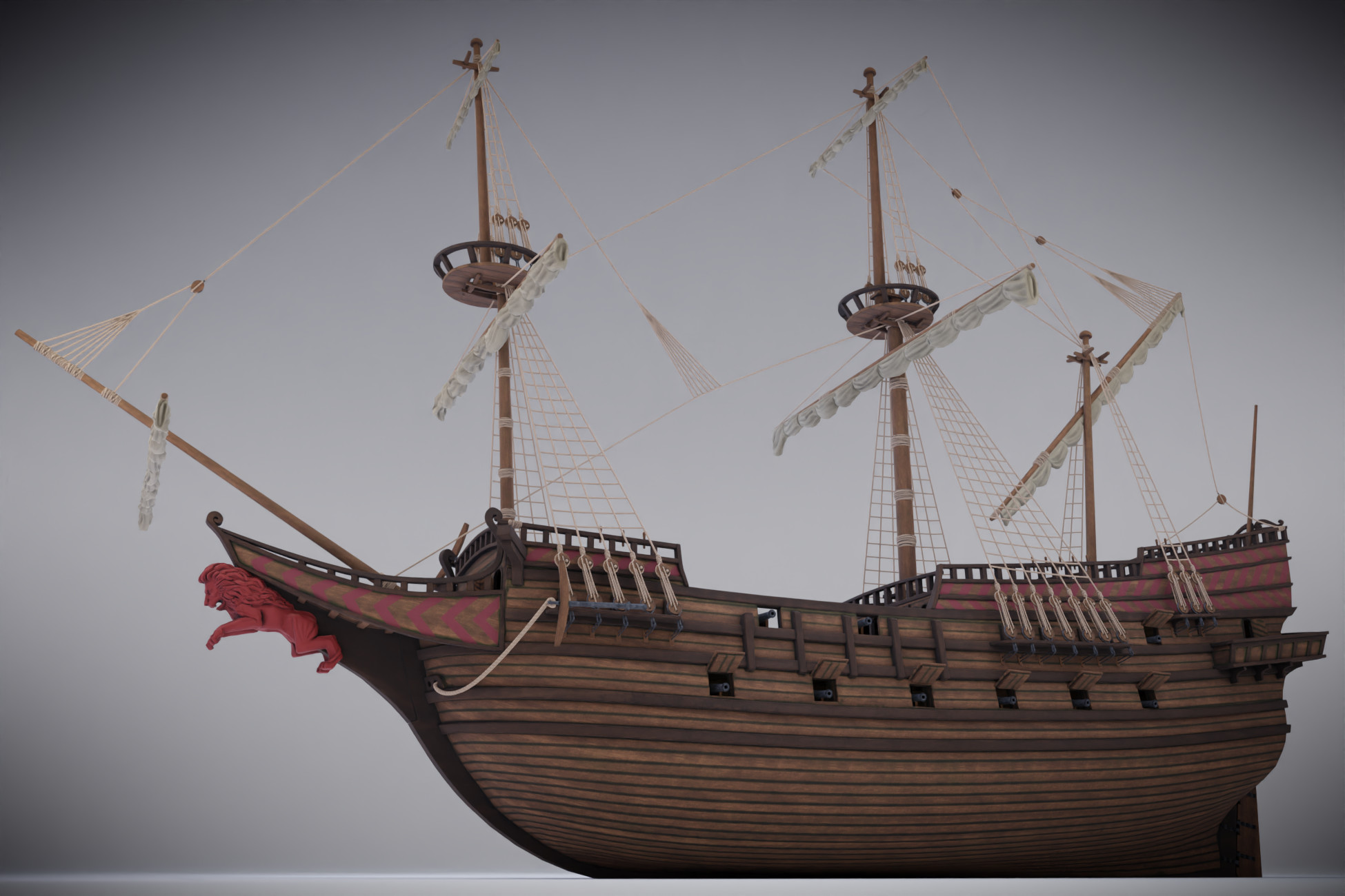 Roter Lowe (Galleon) [HDRP] | 3D Sea | Unity Asset Store
