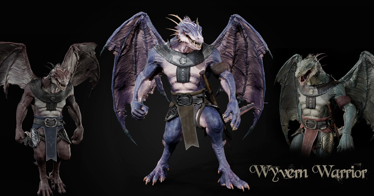 Wyvern_Warrior | 3D Characters | Unity Asset Store