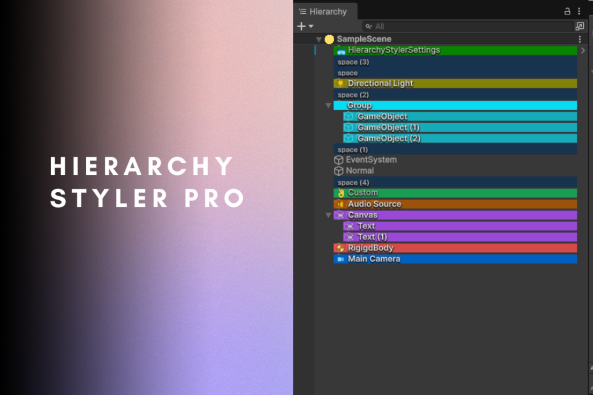 Hierarchy Styler Pro | ユーティリティ ツール | Unity Asset Store