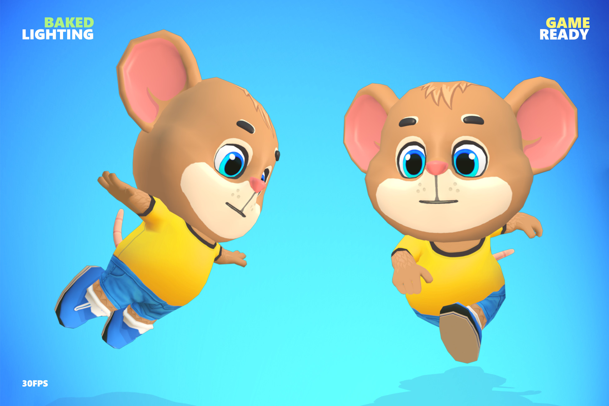 Mouse Rat Rodent Brown Animated | 3D 動物 | Unity Asset Store