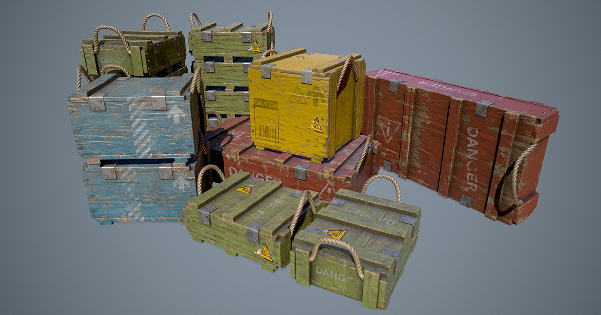 Ammo Crates | 3D Props | Unity Asset Store