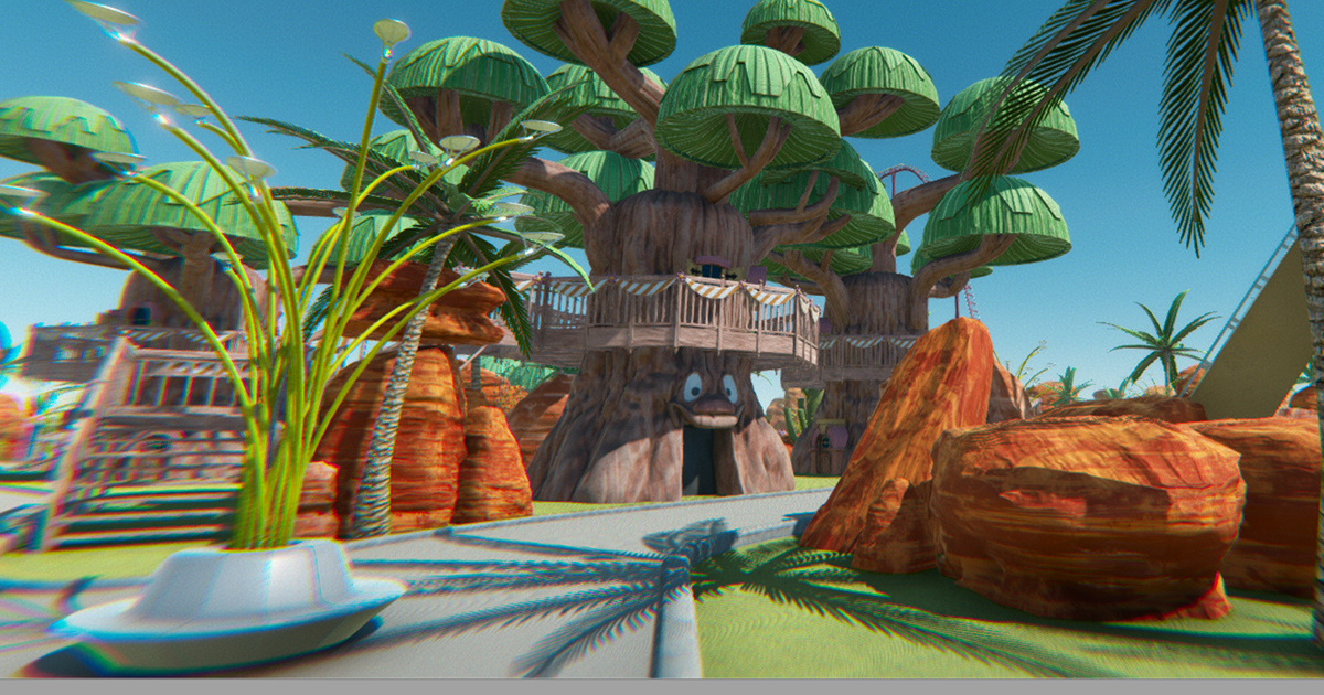 Amusement park - attractions, carousels and environment | 3D ...