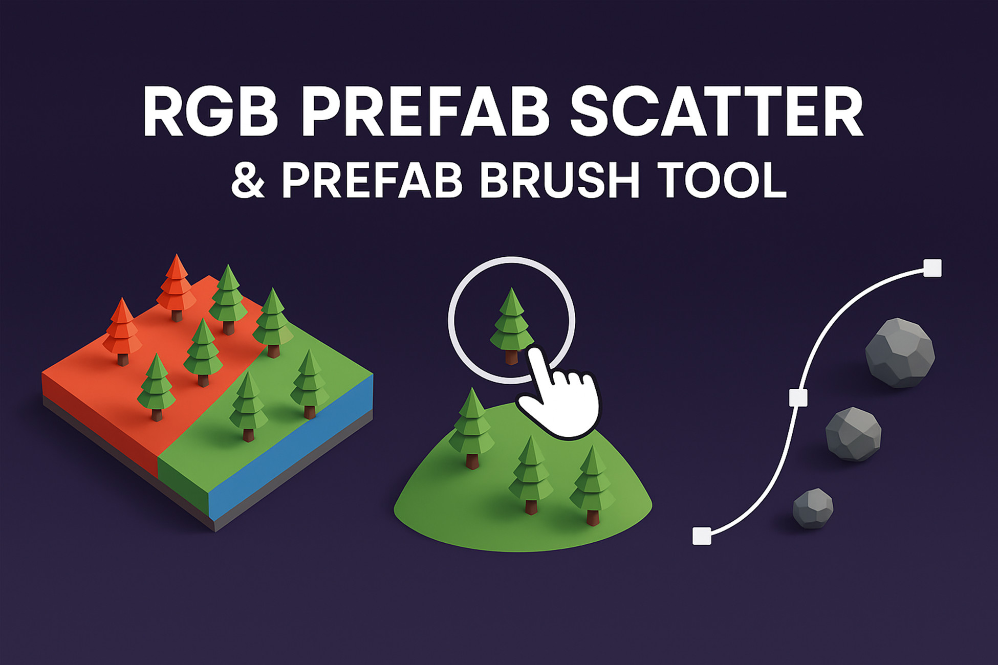 RGB Prefab Scatter and prefab brush tool by Syed zain ul abideen