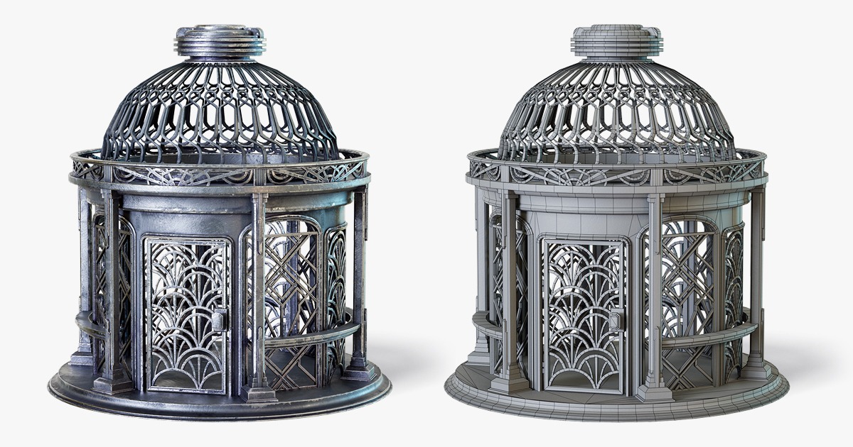 Birdcage Art Deco | 3D Furniture | Unity Asset Store