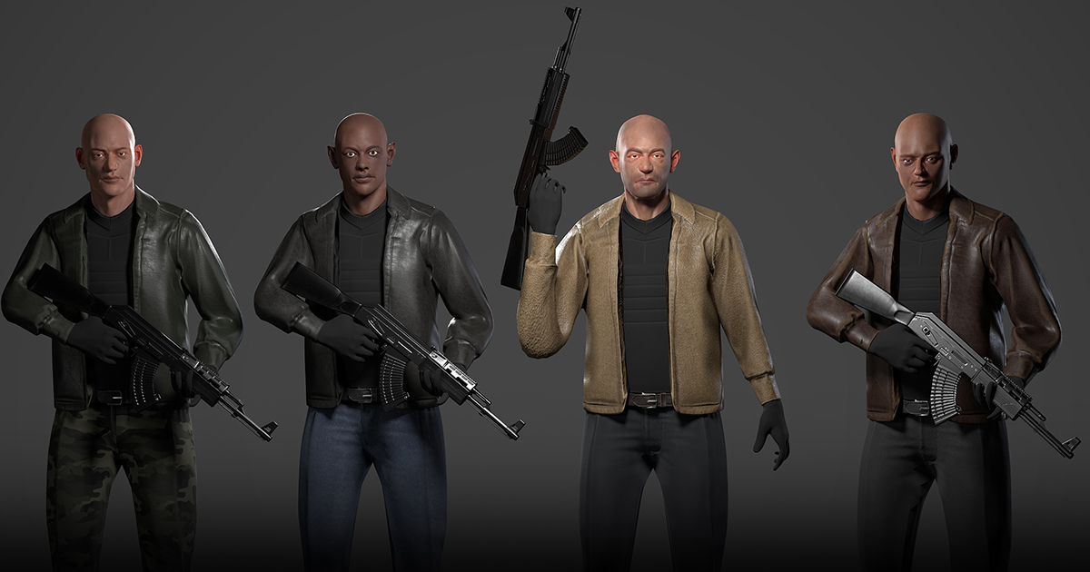 Bad Guys - Bodyguards Pack | 3D Characters | Unity Asset Store