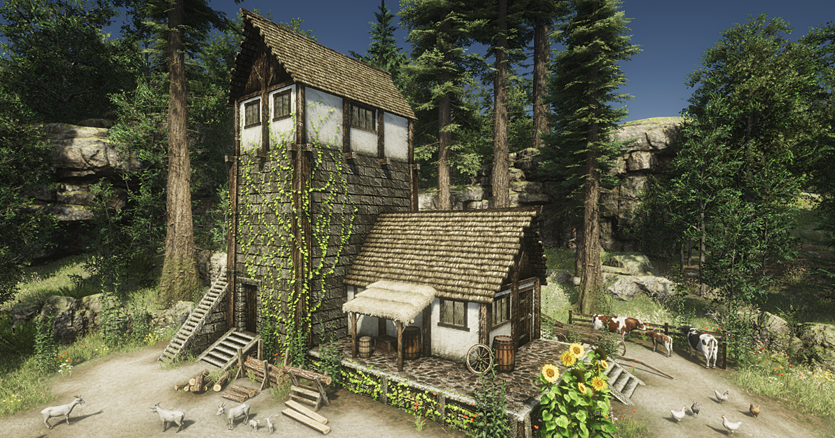 PB Tower Houses | 3D Fantasy | Unity Asset Store