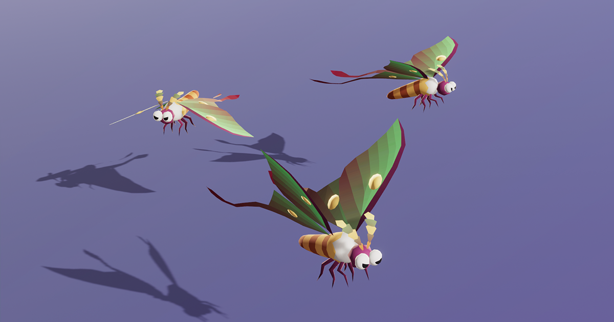 Moth Luna Cute Series | Characters | Unity Asset Store