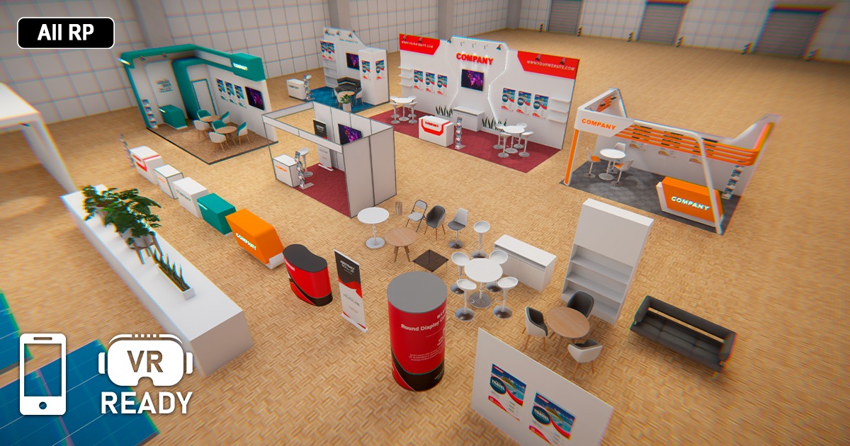 Exhibition Interior & Stand Collection | 3D Environments | Unity Asset ...