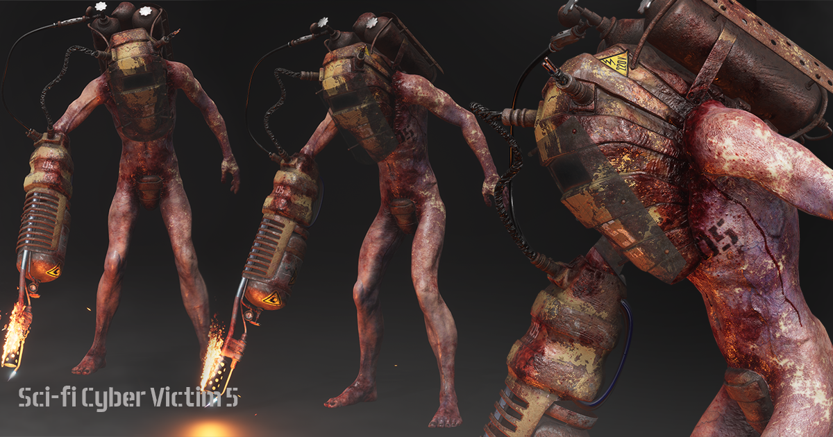 Sci-fi Cyber Victim 5 | Characters | Unity Asset Store