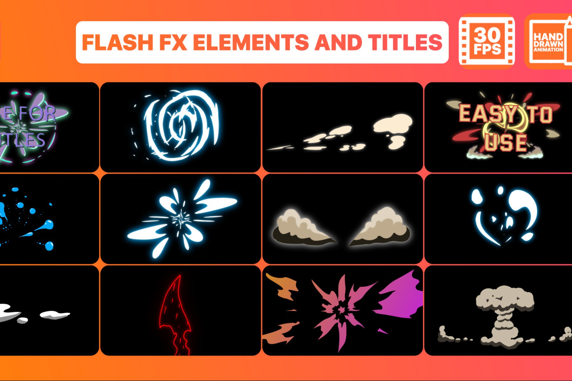 Flash FX Pack 06 (21.02) | 2D テクスチャ＆マテリアル | Unity Asset Store