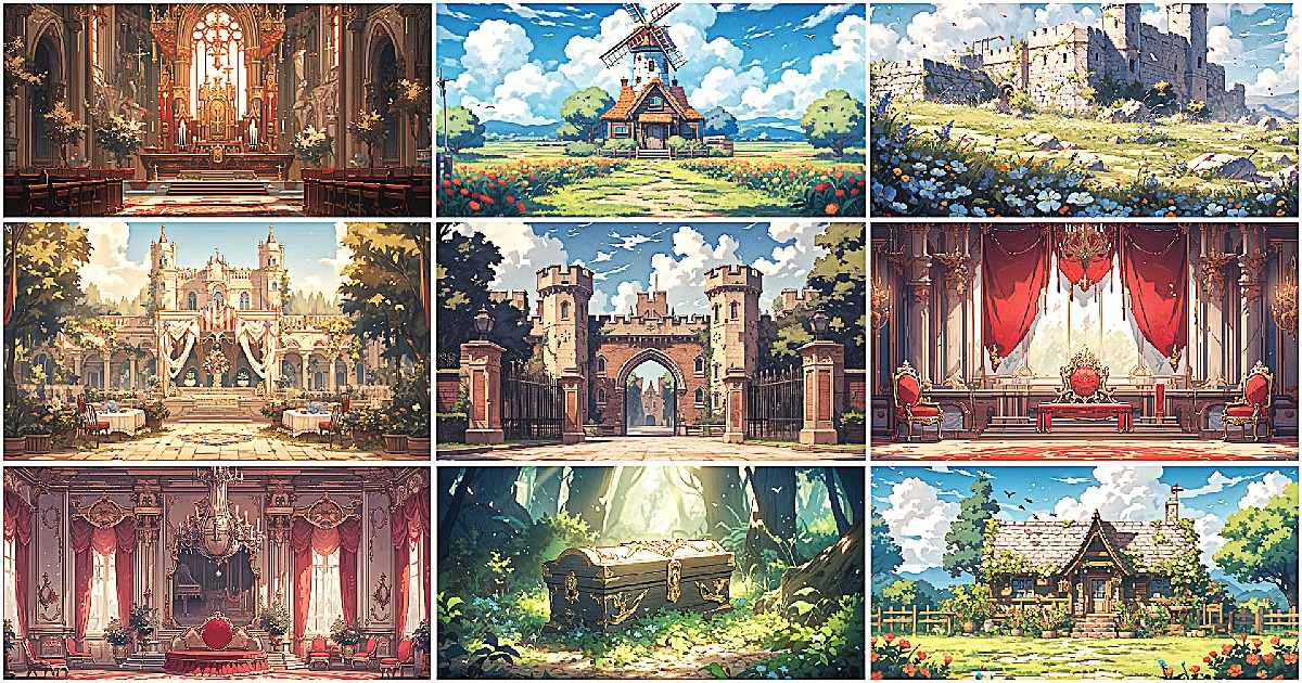 BACKGROUND - Pixel Medieval 1 | 2D Environments | Unity Asset Store