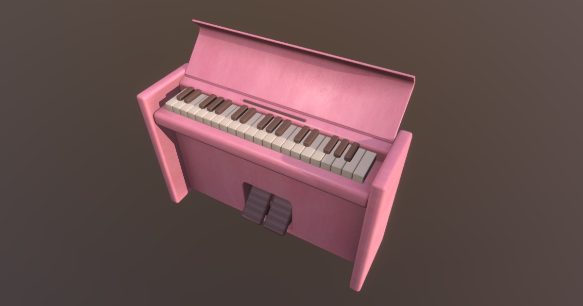 Cute Electronic Piano | 3D Props | Unity Asset Store