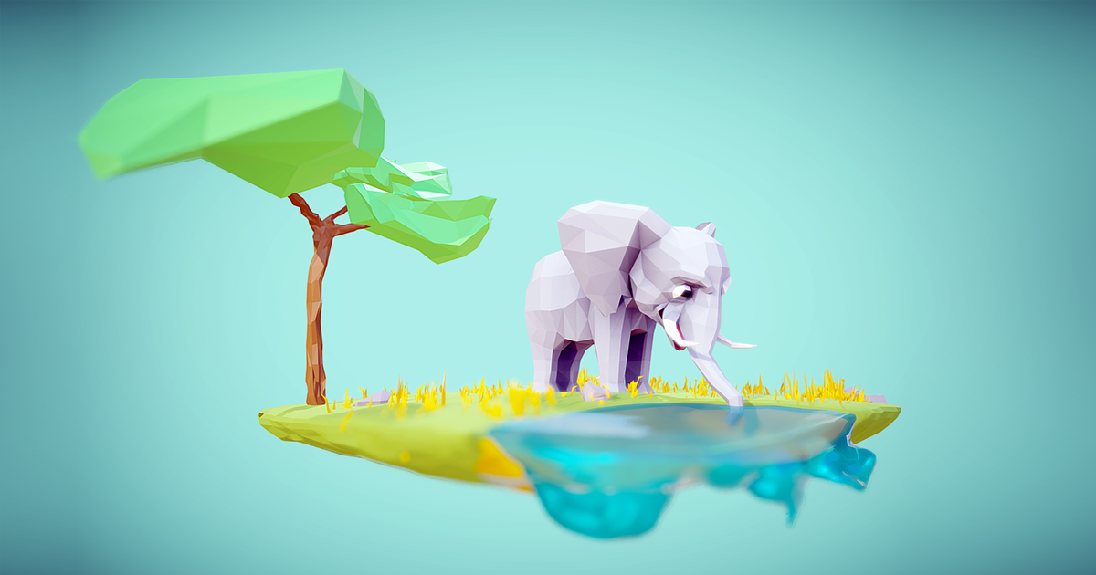 Elephant low poly | Characters | Unity Asset Store