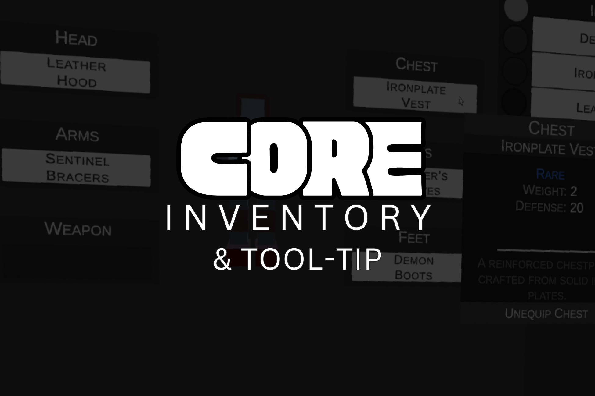 Core Inventory & Tool-tip | Game Toolkits | Unity Asset Store