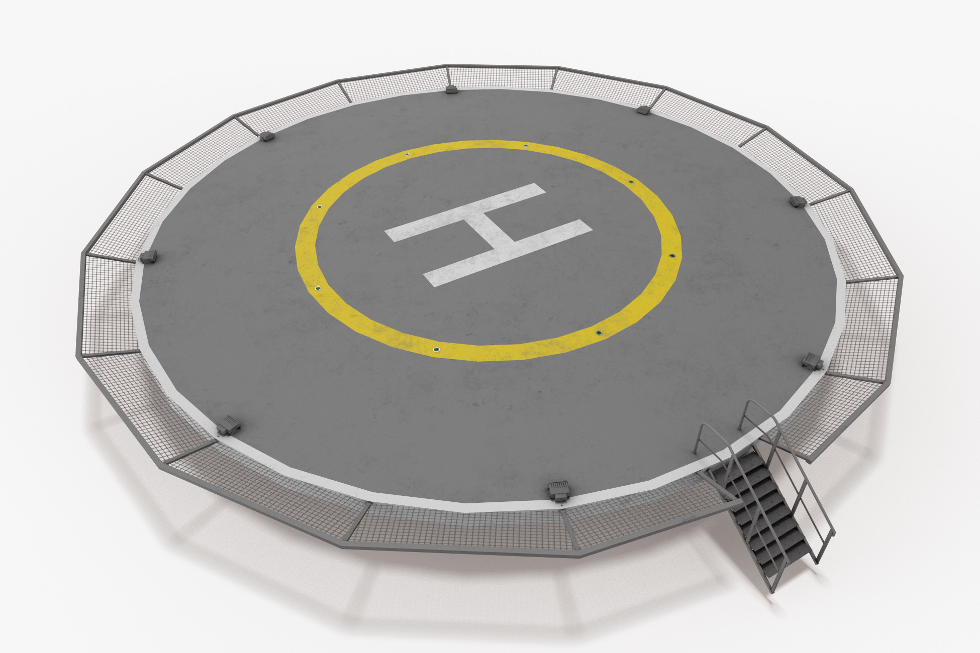 Helipad Round | 3D Exterior | Unity Asset Store