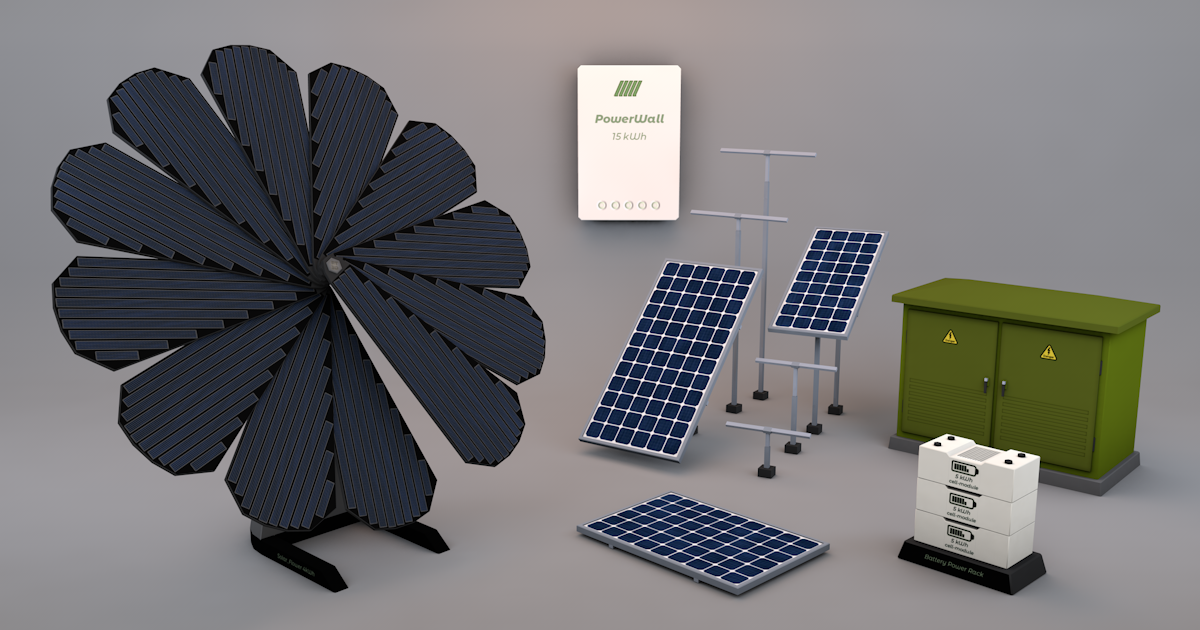RT3D_SolarPowerPackage | 3D Props | Unity Asset Store