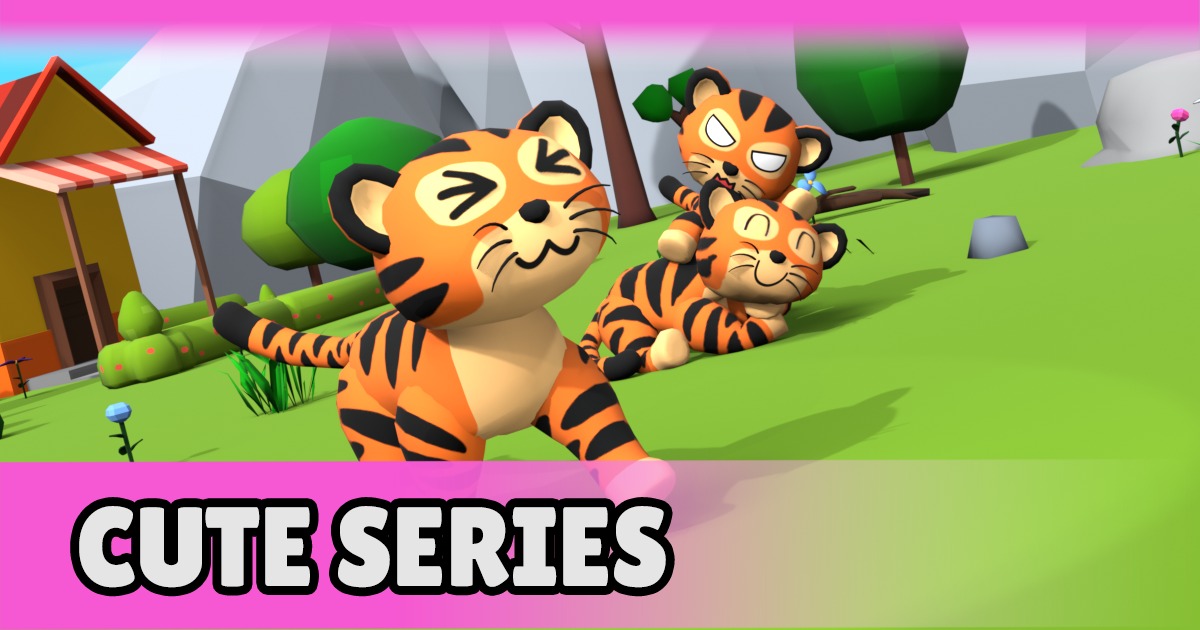 Cute low poly Tiger | 3D Animals | Unity Asset Store