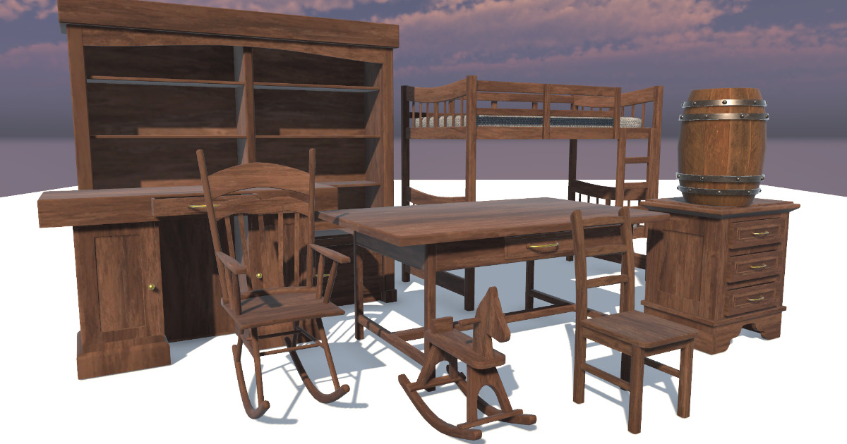 Basic Furniture Set | 3D Furniture | Unity Asset Store