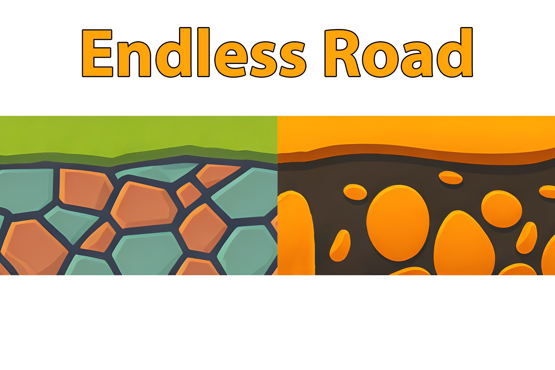 2D Endless Roads | Endless platforms | Seamless road | 2D Environments ...