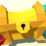 Low Poly 3D Chest Customizable plus Shattered
