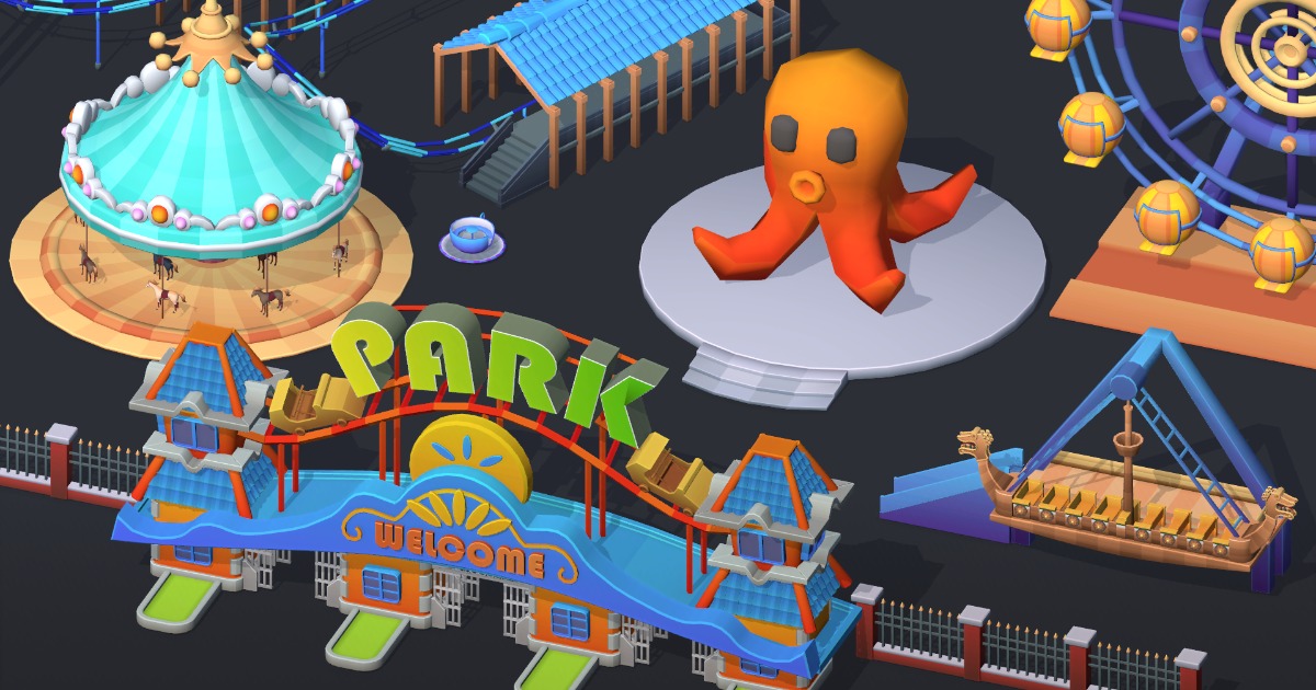 Amusement Park Collection Pack | 3D Props | Unity Asset Store