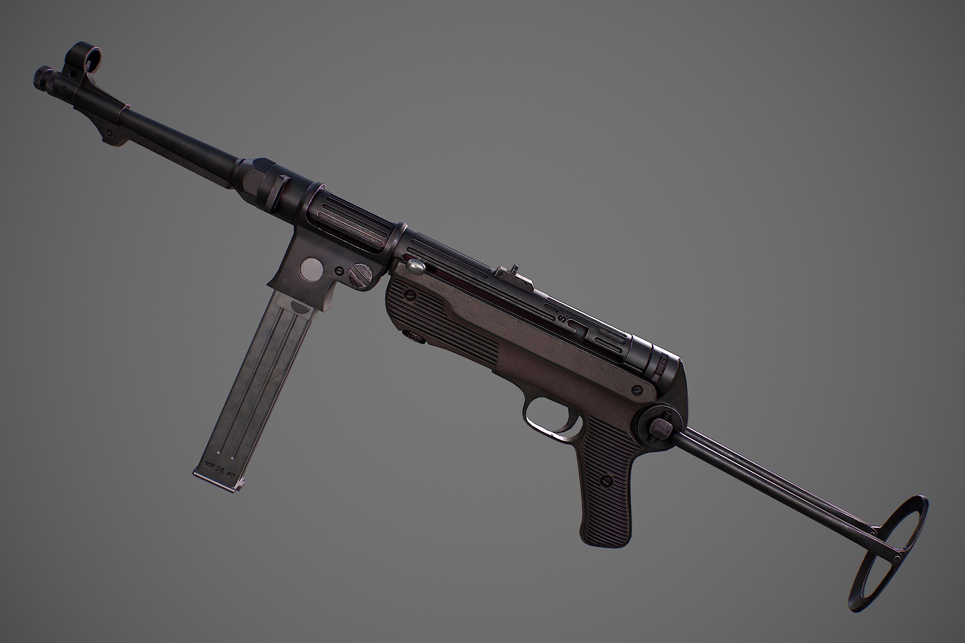submachine gun_mp_38_40 | 3D Weapons | Unity Asset Store