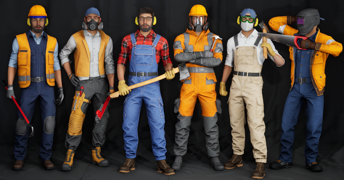 Workers bundle. | Characters | Unity Asset Store