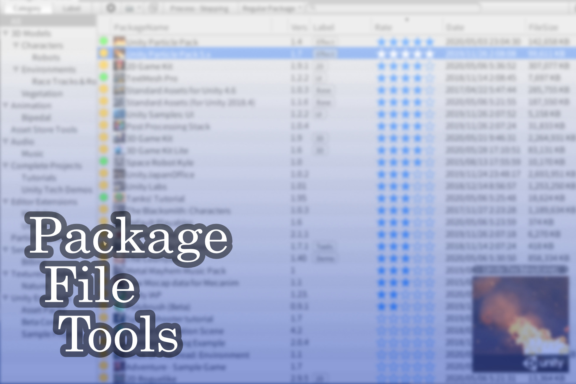 Package File Tools Utilities Tools Unity Asset Store