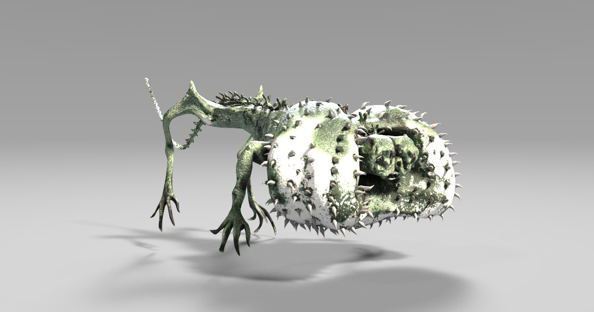 Inflating Neck monster | 3D Creatures | Unity Asset Store